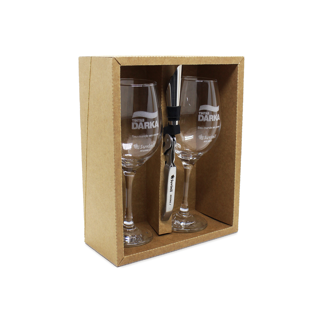 Kit Vinho com 4 peças Personalizado Para Brinde - Londrigifts