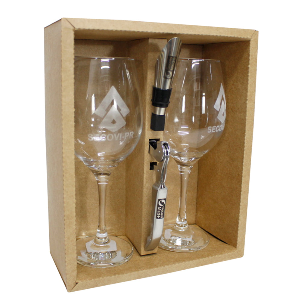 Kit Vinho com 4 peças Personalizado Para Brinde - Londrigifts